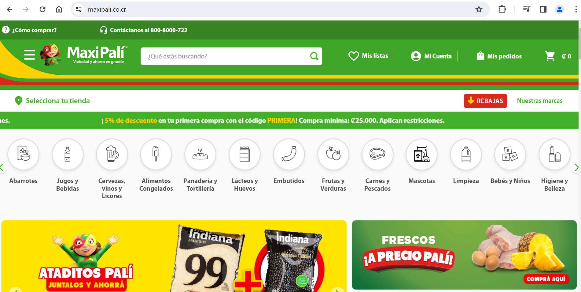 Maxi Pali lanza nuevo sitio para compras en línea